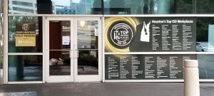 Perforated Window Decals for Business | Houston Sign