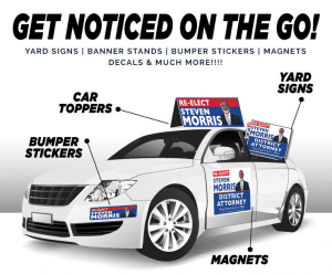 Political Bumper Stickers, Campaign Car Magnets, Election Yard Signs & More