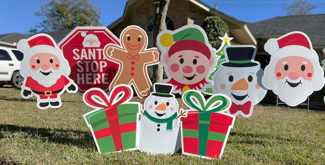 Corrugated Plastic Yard Letters And Packages Houston Sign