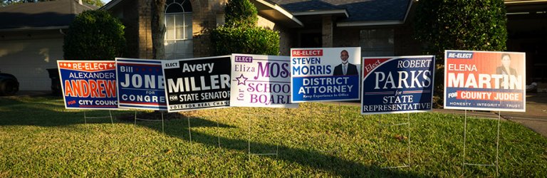 Political Yard Signs: What You Need to Know | Houston Sign Company